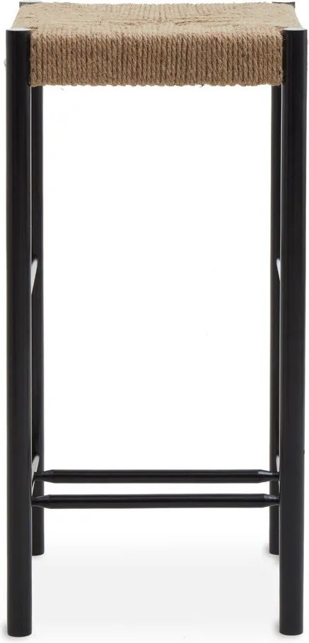 Černá/v přírodní barvě barová stolička z bukového dřeva (výška sedáku 72 cm) Bandar – Premier Housewares