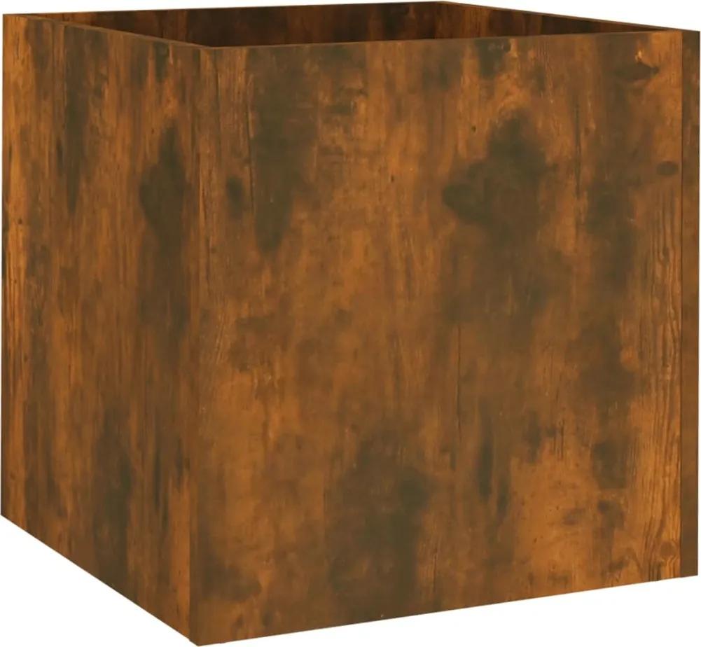 vidaXL Truhlík 40 x 40 x 40 cm kompozitní dřevo [808795] Barva: hnědý dub
