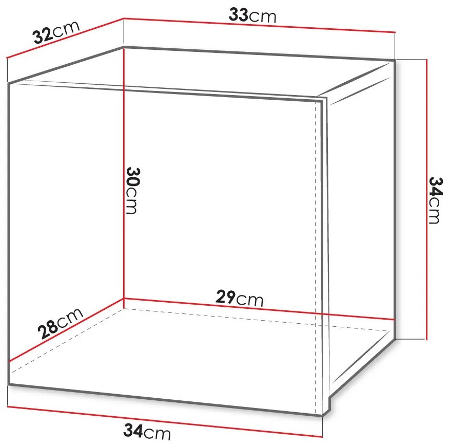 Závěsná police CHEMUNG 3 - bílá / lesklá bílá