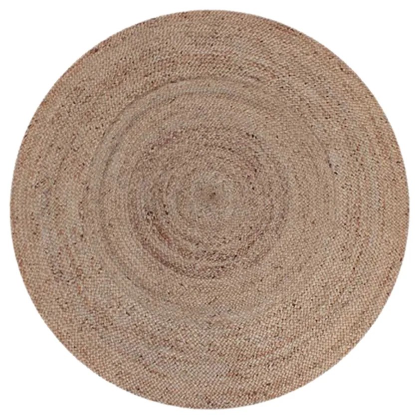 LABEL51 Kulatý koberec JUTE přírodní 120 cm SH-24.084