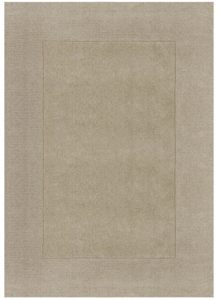 Flair Rugs koberce Kusový ručně tkaný koberec Tuscany Textured Wool Border Natural ROZMĚR: 160x230