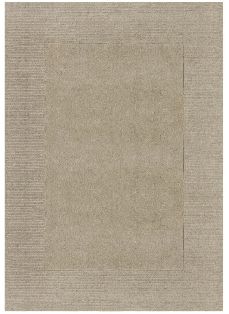 Flair Rugs koberce Kusový ručně tkaný koberec Tuscany Textured Wool Border Natural ROZMĚR: 200x290