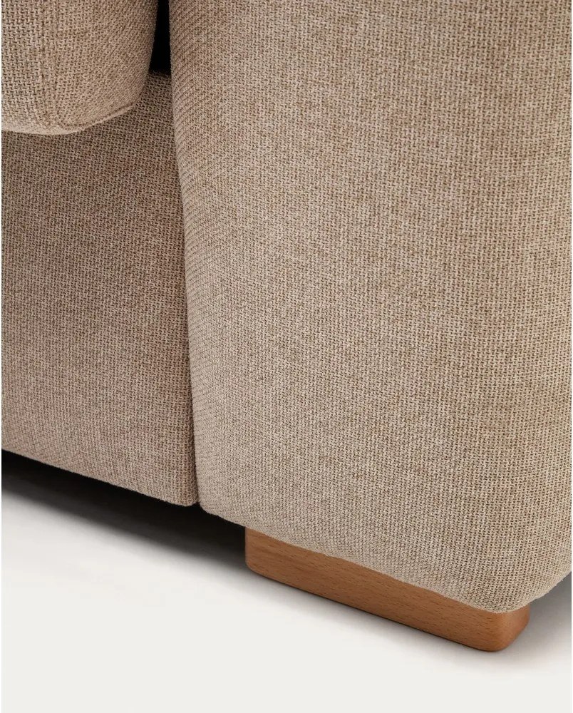 Béžová rozkládací pohovka 244 cm Anley – Kave Home