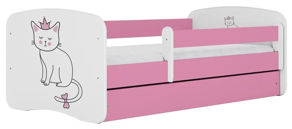 Dětská postel Babydreams kočka růžová