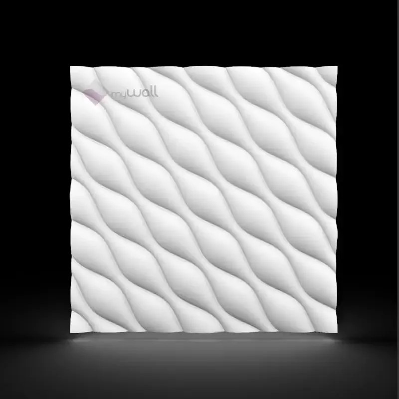 Polystyrénový 3D obkladový panel 60 x 60 cm Písek bílý