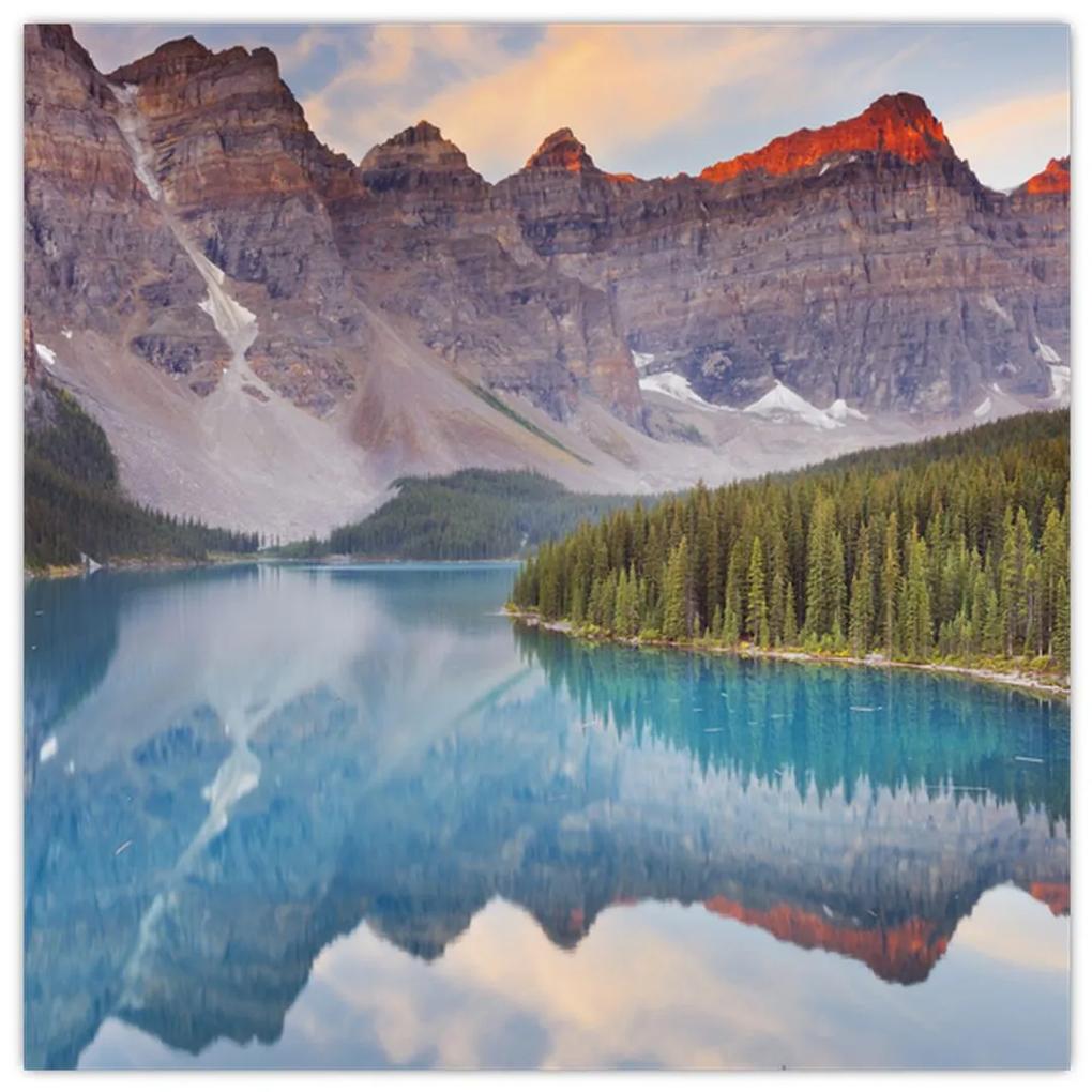 Obraz - Horská kanadská krajina (30x30 cm)