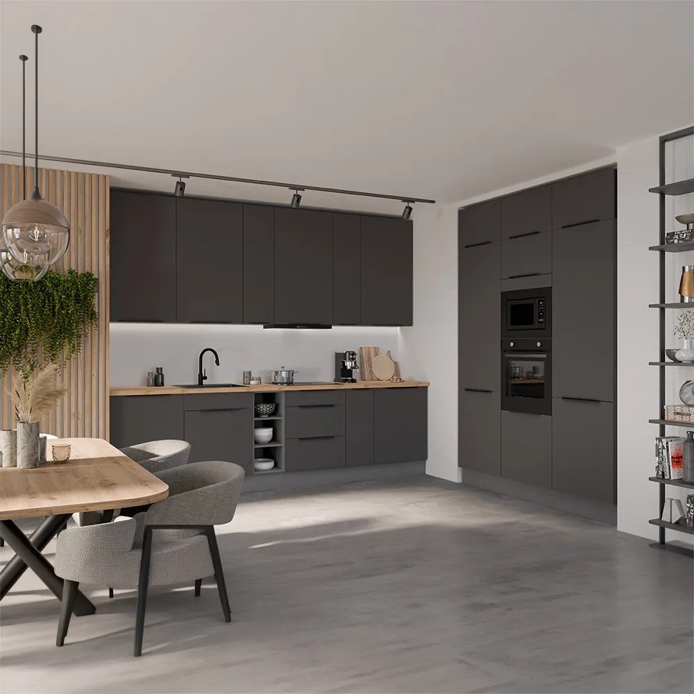 ARIA pi | horní regál 30 G-72 OTW s policemi | 30 cm | antracit
