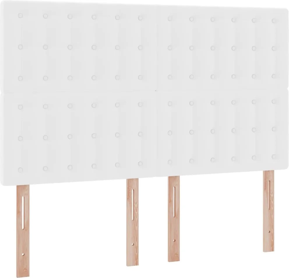 Postel s úložným prostorem Úplně bílá 140 x 200 cm Umělá kůže 3371670