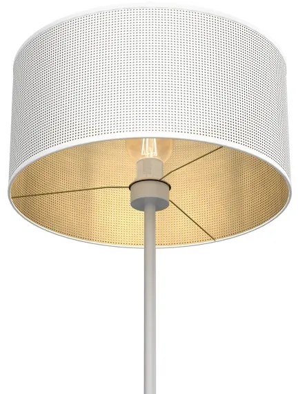 Stojací lampa LOFT SHADE 1xE27/60W/230V bílá/zlatá