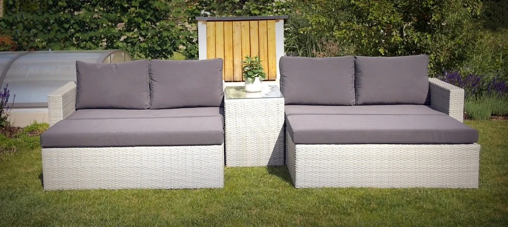 Luxusní zahradní sedací souprava Drammen XL sofa set