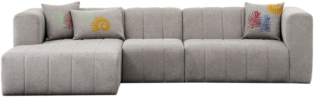 Hanah Home Rohová pohovka BEYZA levá světle šedá