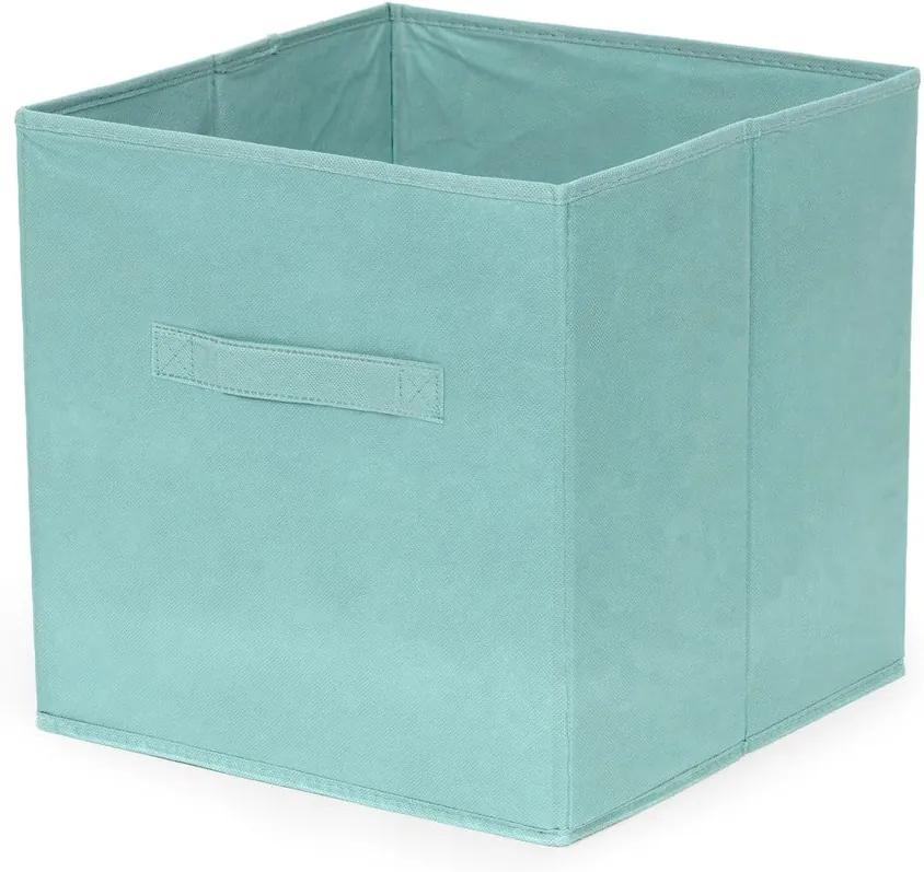 Tyrkysový skládatelný úložný box Compactor Foldable Cardboard Box | BIANO