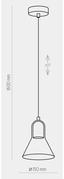 Lustr na lanku VICHY 1xGU10/10W/230V