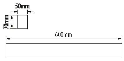 LED Zářivkové svítidlo LINIK LED/20W/230V 4000K černá