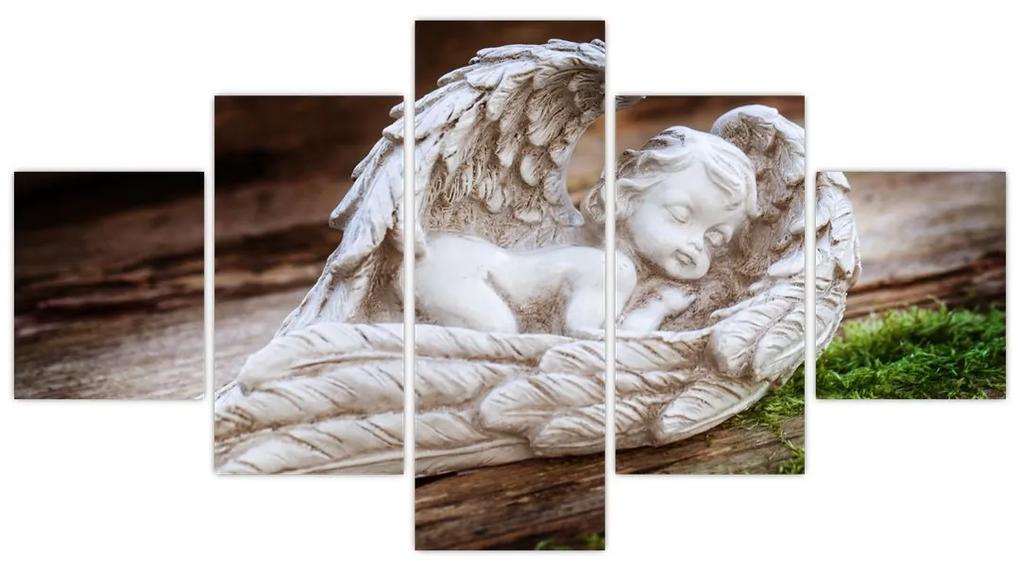 Obraz - Spící andílek (125x70 cm)