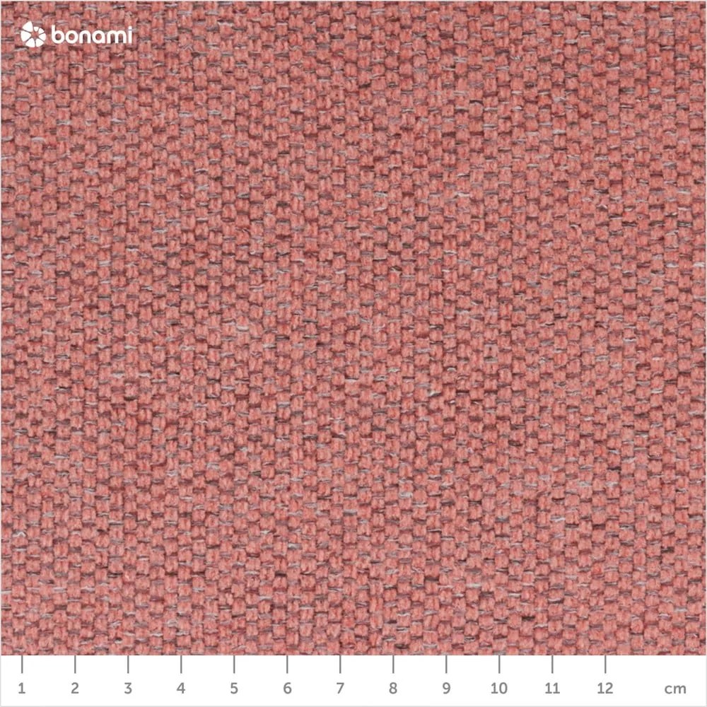 Růžová rozkládací rohová pohovka Interieurs 86 Liege, pravý roh