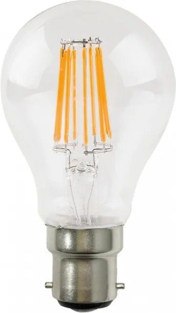 Diolamp Retro LED Filament žárovka čirá A60 8W/230V/B22/6500K/915Lm/360°/A++