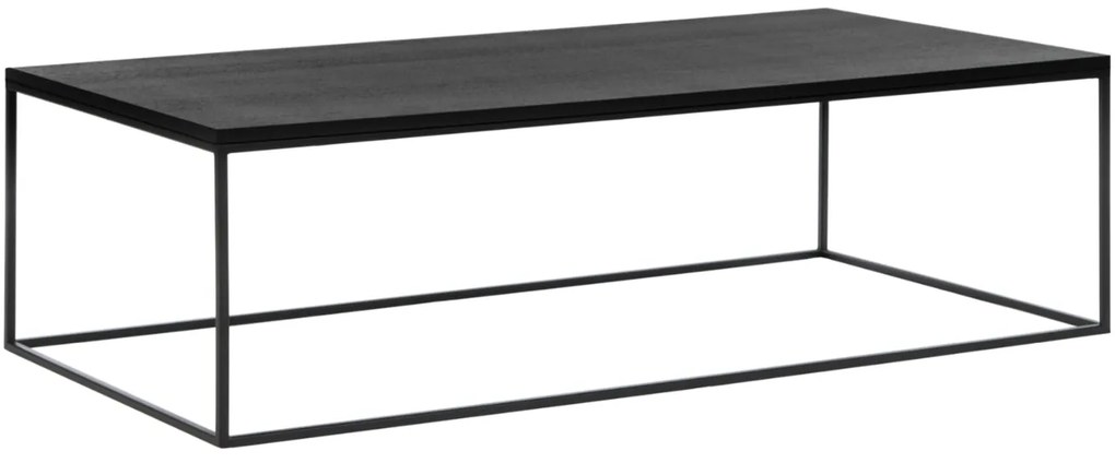 OnaDnes -20% noo.ma Černý dubový konferenční stolek Kafibor 100 x 50 cm