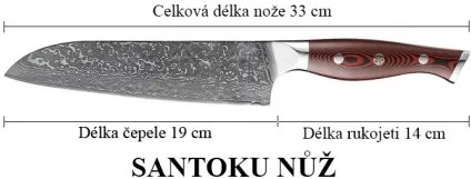 KnifeBoss sada nožů Black & Red 4 nože s magnetickým stojánkem KNB23159
