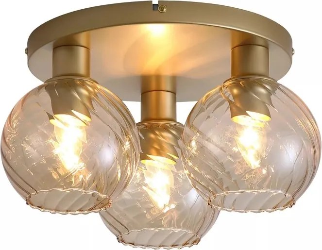 Searchlight 44521CP Stropní lustr RADIANCE CHAMPAGNE optické sklo
