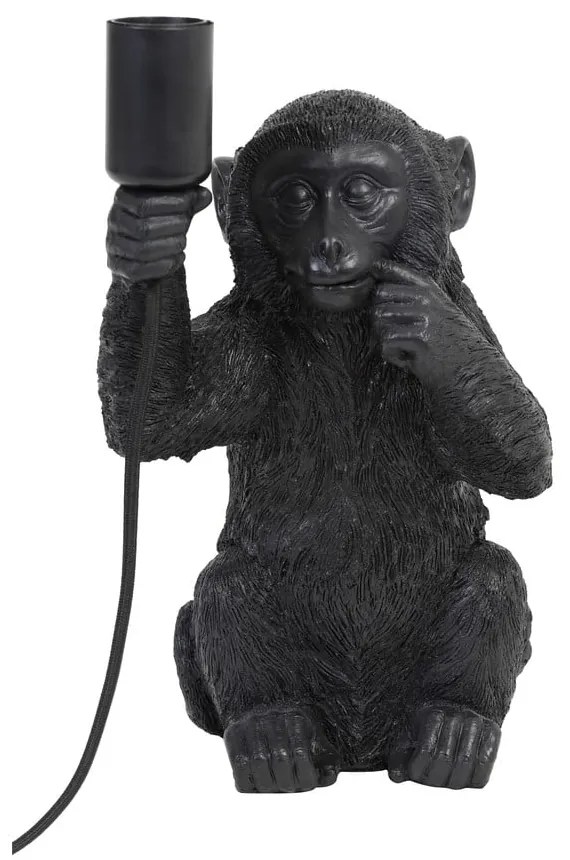 Černá stolní lampa (výška 34 cm) Monkey – Light & Living
