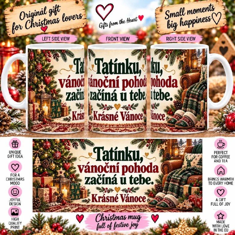 Vánoční hrnek pro tatínka – 300 ml