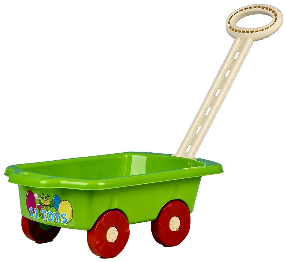 Dětský vozík Vlečka BAYO 45 cm zelený Barva: zelená