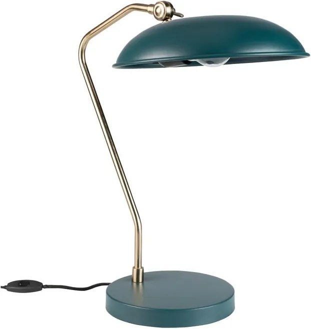 Stolní lampa v zeleno-zlaté barvě Dutchbone Liam