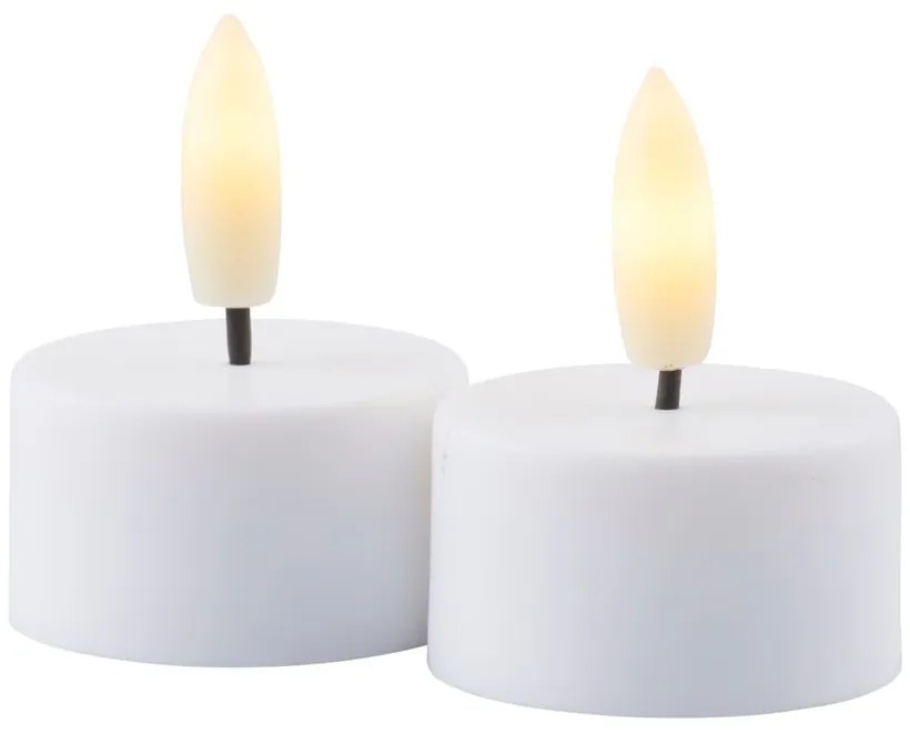 LED svíčky v sadě 2 ks do nabíječky (výška 2 cm) Sille Rechargeable – Sirius