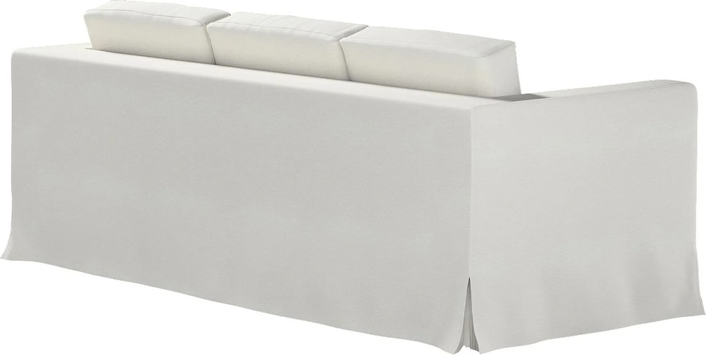 Potah na pohovku IKEA  Karlanda 3-místná nerozkládací, dlouhý barva šedá látka lesklé, pletený vzor, sametová