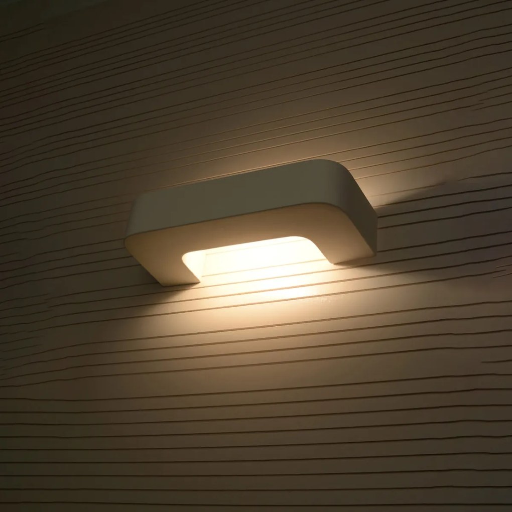 Nástěnné svítidlo Magnet, 1x bílé keramické stínítko