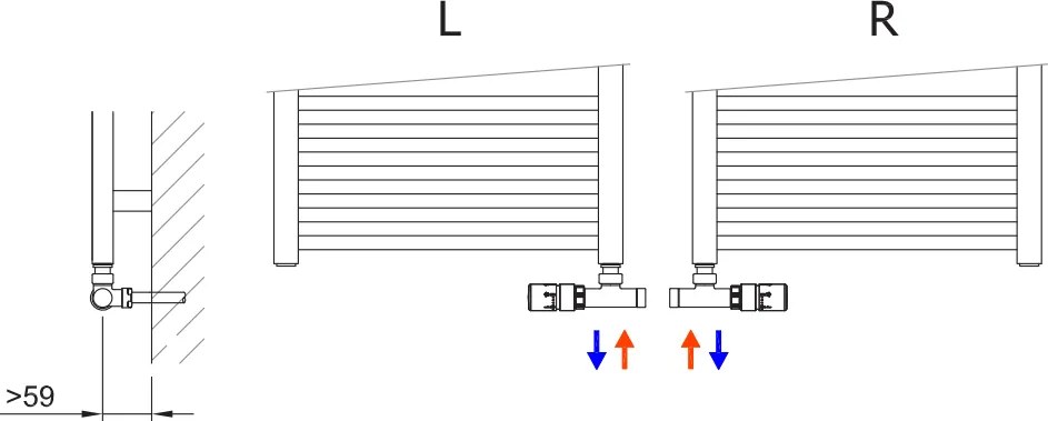 ISAN Termostatický ventil rohový pro jednobodové připojení Barva: Chrom, Šroubení: Al/PE-X, Al/PERT (∅ 16x2mm), Orientace: Levá