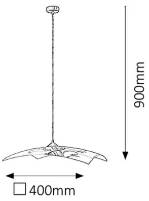 Rabalux 3694 - Lustr ELINA 1xE27/60W/230V