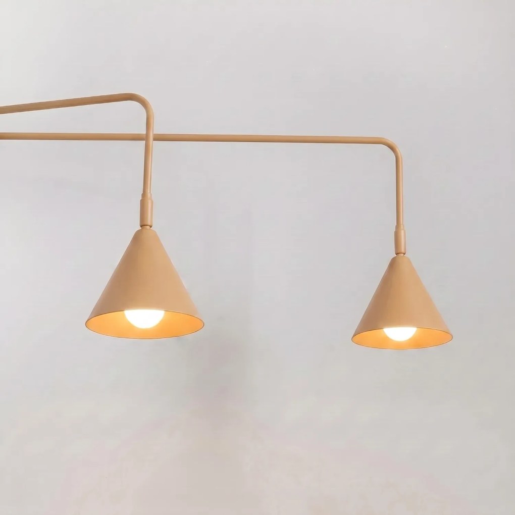 Sollux Lighting Nástěnné svítidlo NOX 2 zlaté s vypínačem