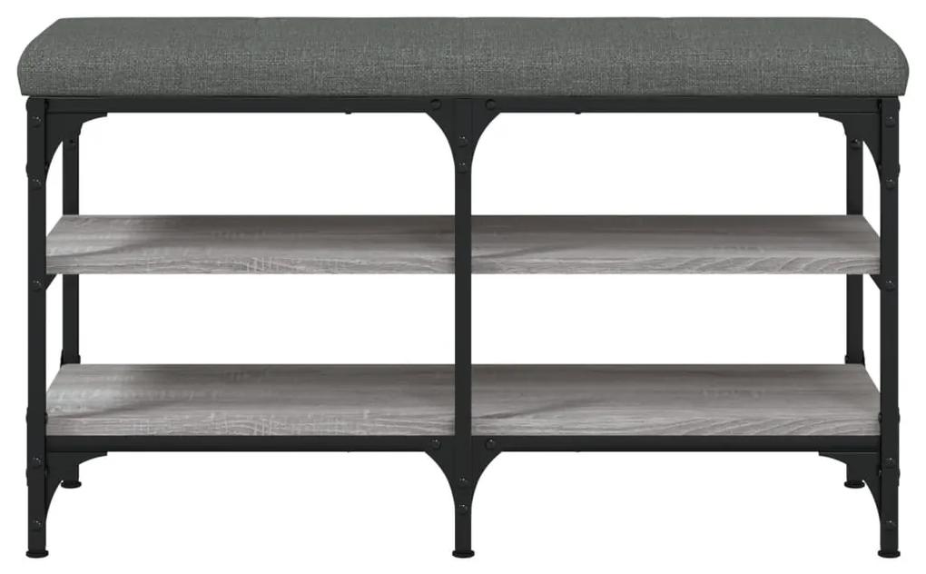Lavice s botníkem šedá sonoma 82 x 32 x 47 cm kompozitní dřevo - Default Title