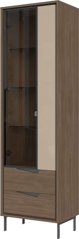 Vitrína V60-2K2F/LF - 59x202x40 cm
