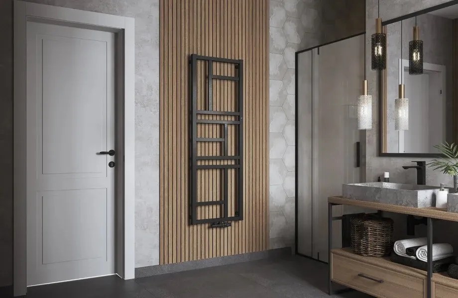 Hopa Mondrian koupelnový radiátor 500 x 1440 mm středové připojení barva zlatá RADMON501484SP
