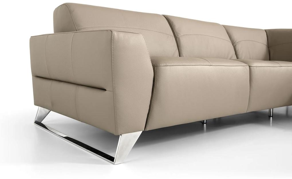 POLYFORMITALIA Luxusní sedací soupravy SCALEA Provedení: 2 maxi + rohové ukončení, Vzorník kůží: Spessorato D729 mastice