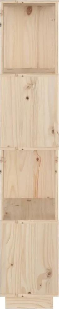 vidaXL Knihovna / dělicí stěna 51 x 25 x 132 cm masivní borovice [814039] Barva: Přírodní