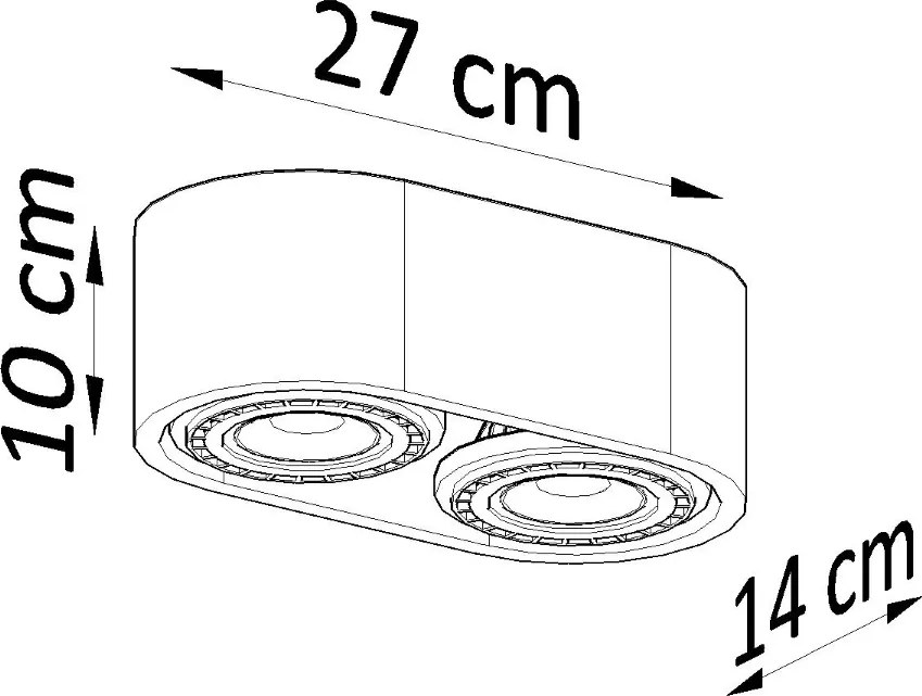 Sollux Lighting Stropní svítidlo BASIC 2 přírodní dřevo