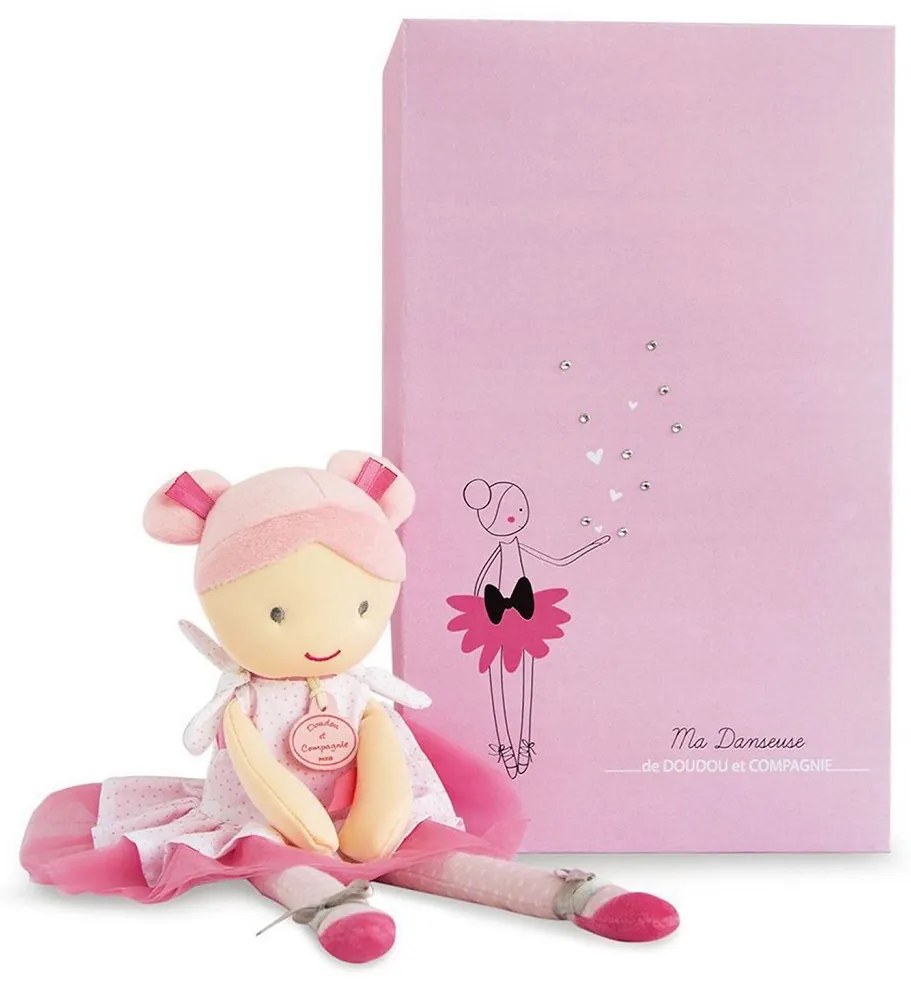 Doudou Jolijou Panenka baletka Lily Rose 36 cm