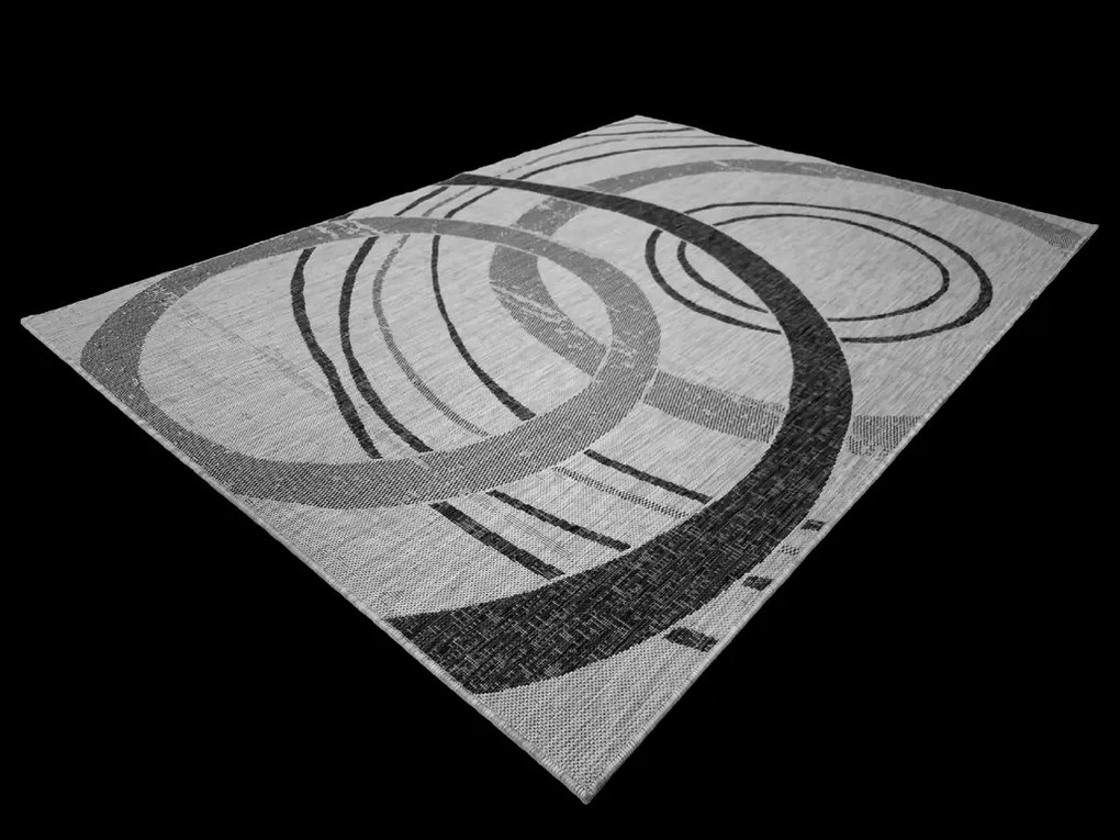 BE Koberec Eqos 0003 GREY - šedý obdélníkový Rozměr: 120x180 cm