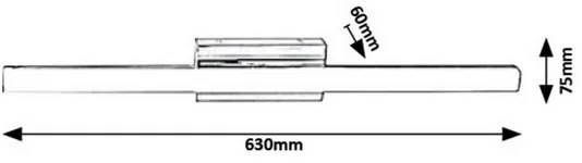 Rabalux 5781 - LED Koupelnové nástěnné svítidlo BASTIAN LED/13W/230V IP44