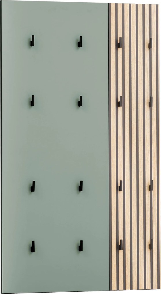 XXXLutz ŠATNÍ PANEL, zelená, barvy dubu, 73,5/109/2,6 cm MID.YOU - Šatní panely - 000895002113