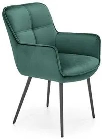Židle K463 tmavě zelená