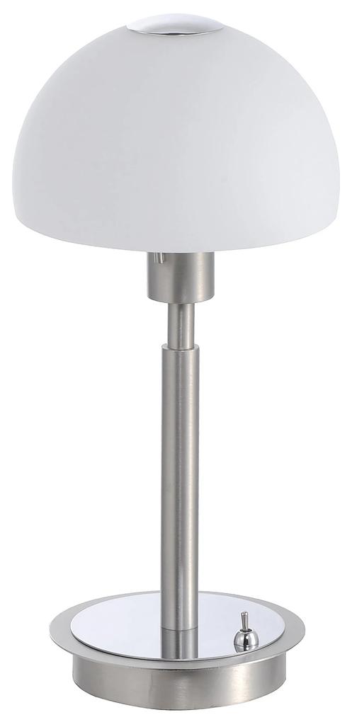 PAUL NEUHAUS LED stolní lampa, ocel, saténové sklo 2700K PN 4077-55