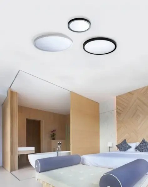 LED stropní svítidlo Malta R 40 3000K černé