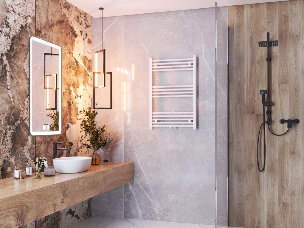 Gamma Erga Simple, topné těleso 900x600 mm, 410 W, bílá, ERG-LAV-SIMP-9060-WH