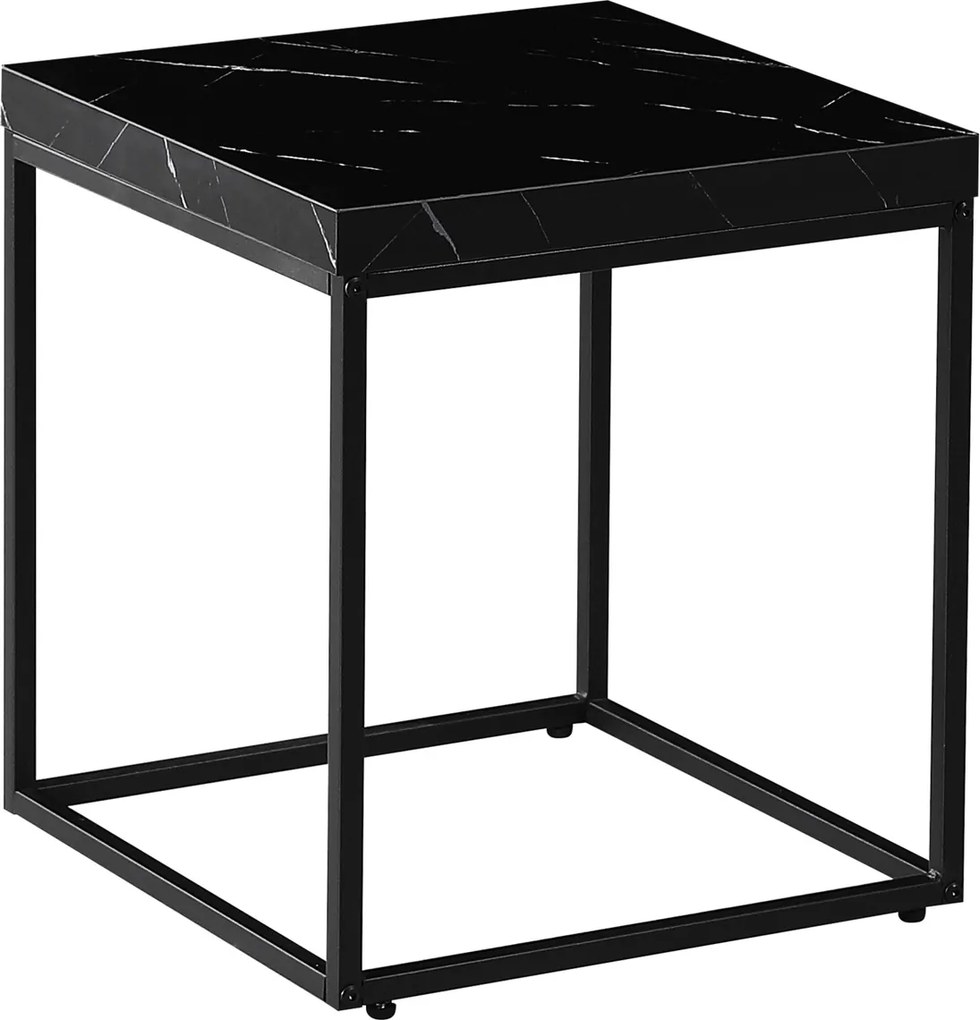 Autronic Konferenční stolek CT-V2004 40x40 cm Odstín: Černý mramor