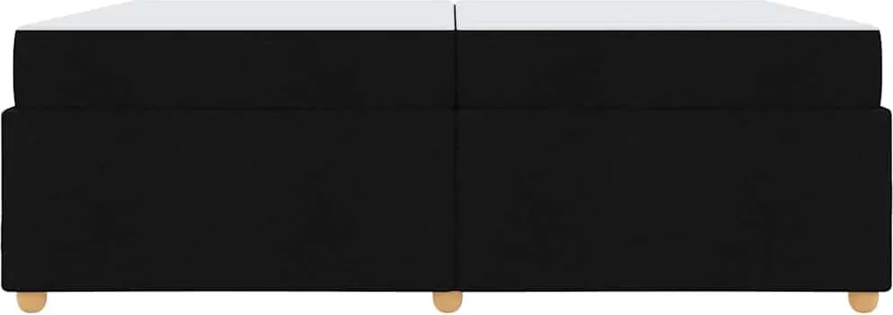 Rám postele s matrací Černá 200 x 200 cm textil 3399379
